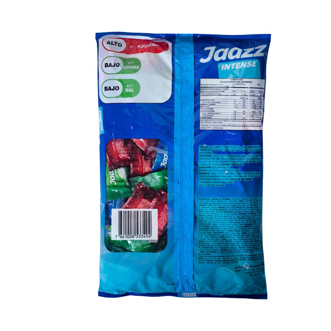 Caramelos Jaazz Intense - 150 Unidades - 914985