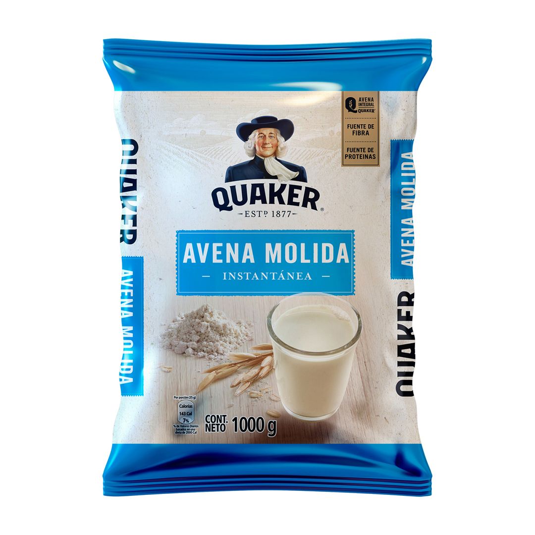 Avena Molida Quaker Instantánea 1000g - 916173