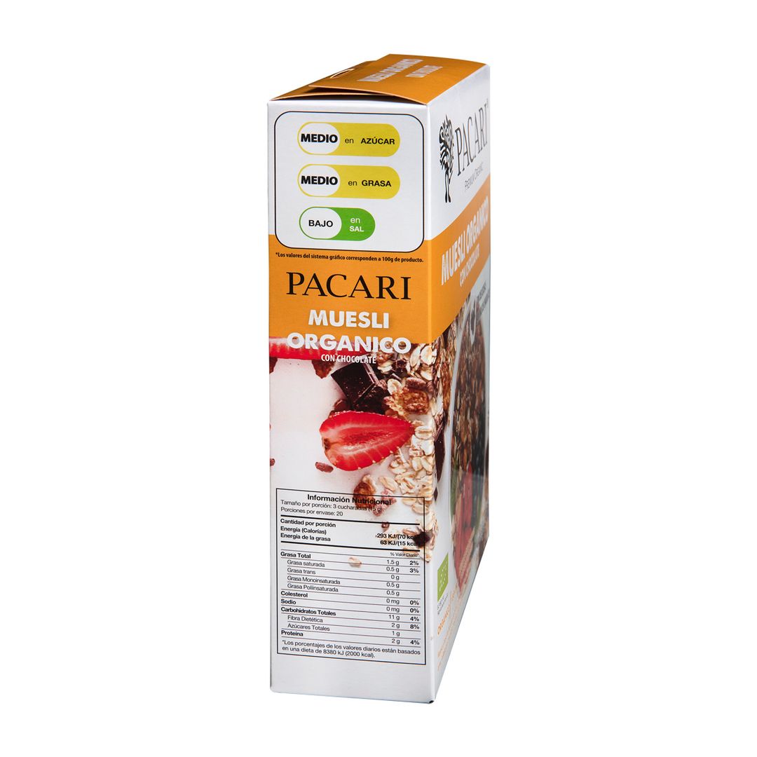 Pacari Muesli Orgánico con Chocolate 300g - 916197