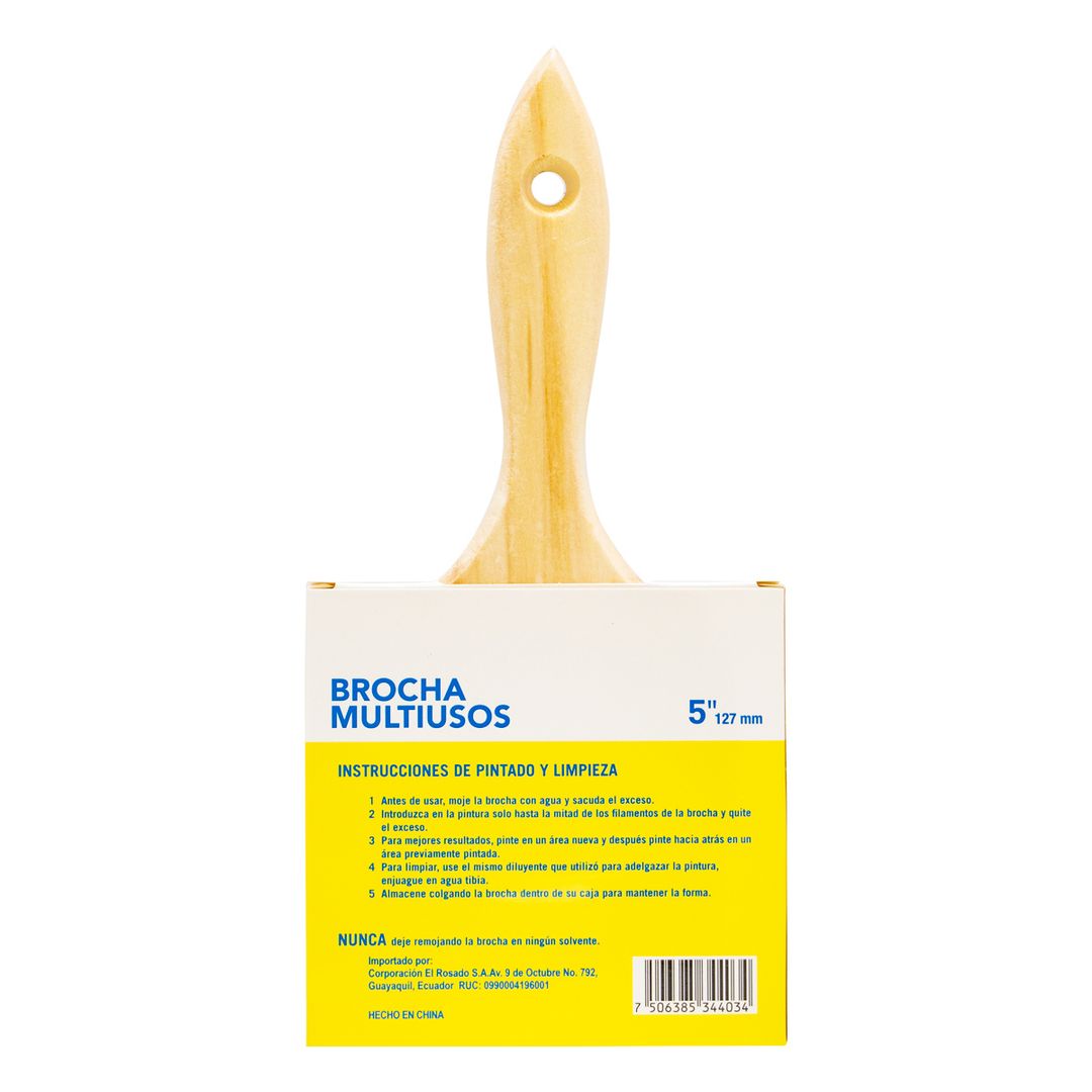 Brocha Ferrisariato Doméstica con Mango de Madera 5" - 916391