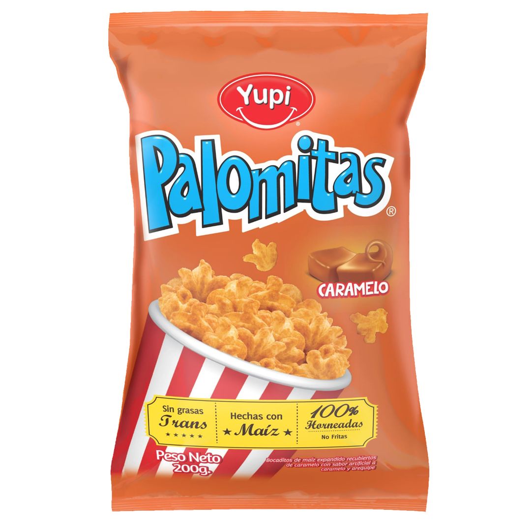 Canguil Dulce Yupi Sabor a Caramelo 200g - 916756