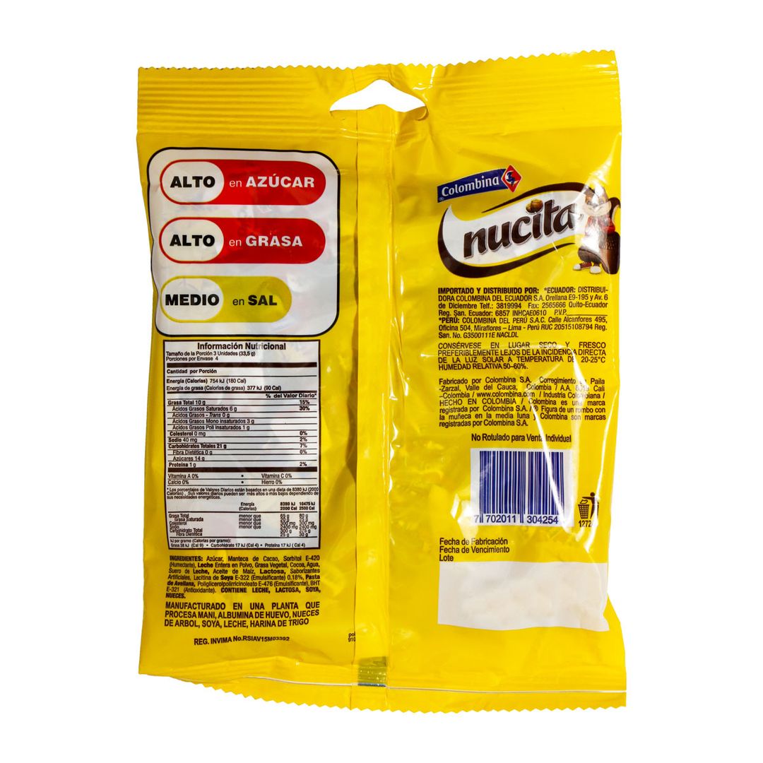 Funda 12 Uds Bombones Nucita Nuggets 138g - 917182