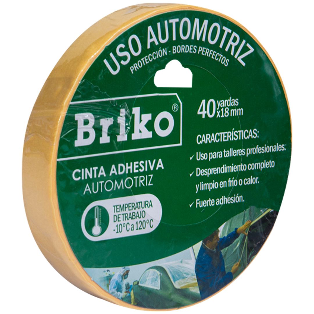 Cinta Masking Automotriz Briko 40ydx18mm - 917631