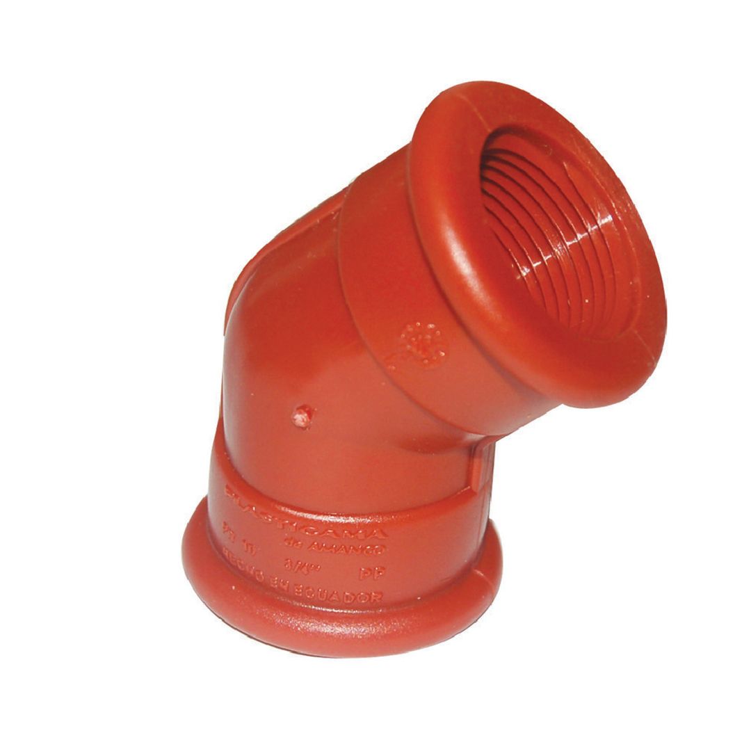 Codo Roscable Plastigama PP RR H 1/2 45º - 919285