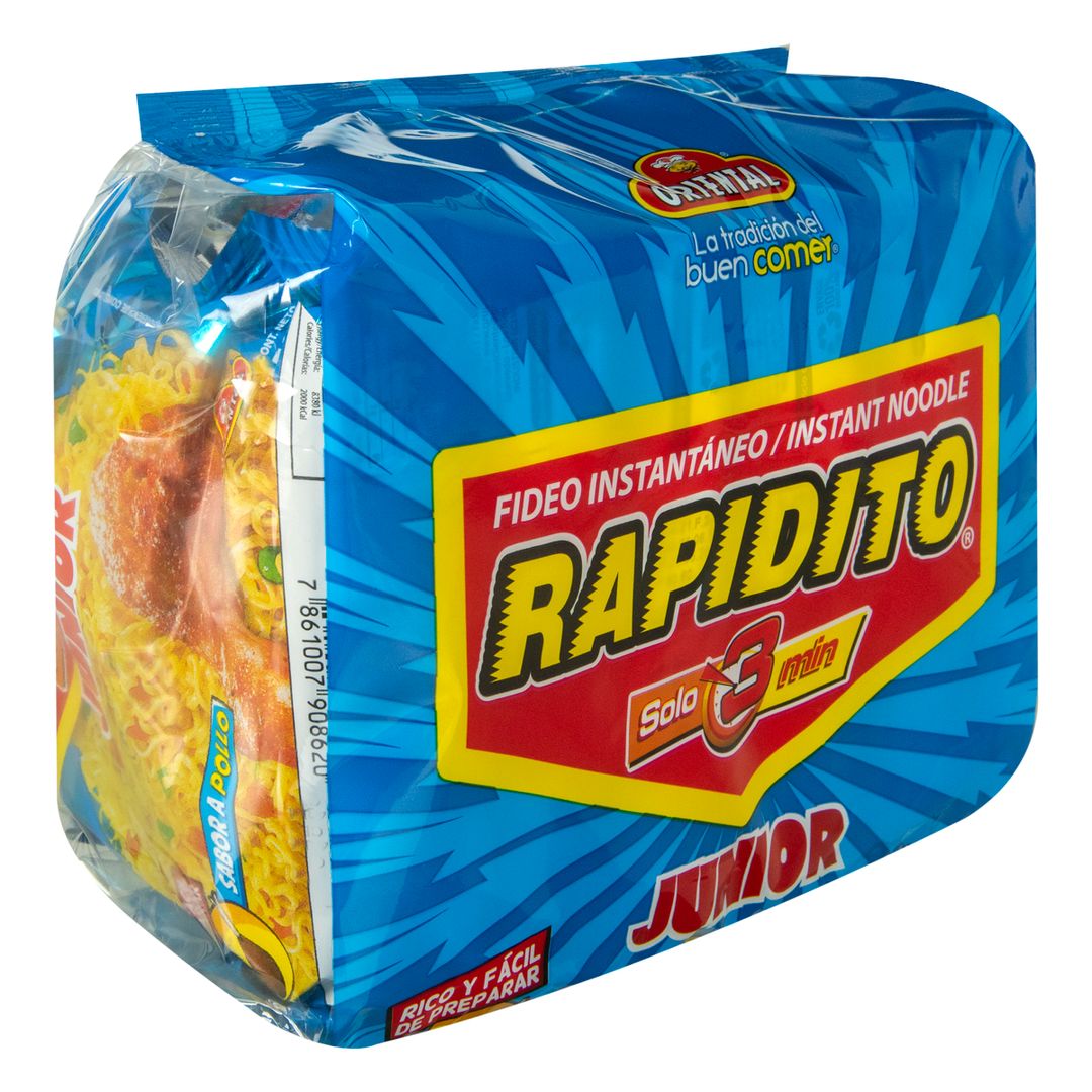Pack 6 Uds Fideos Instantáneos Rapidito Sabor a Pollo 50g - 919302
