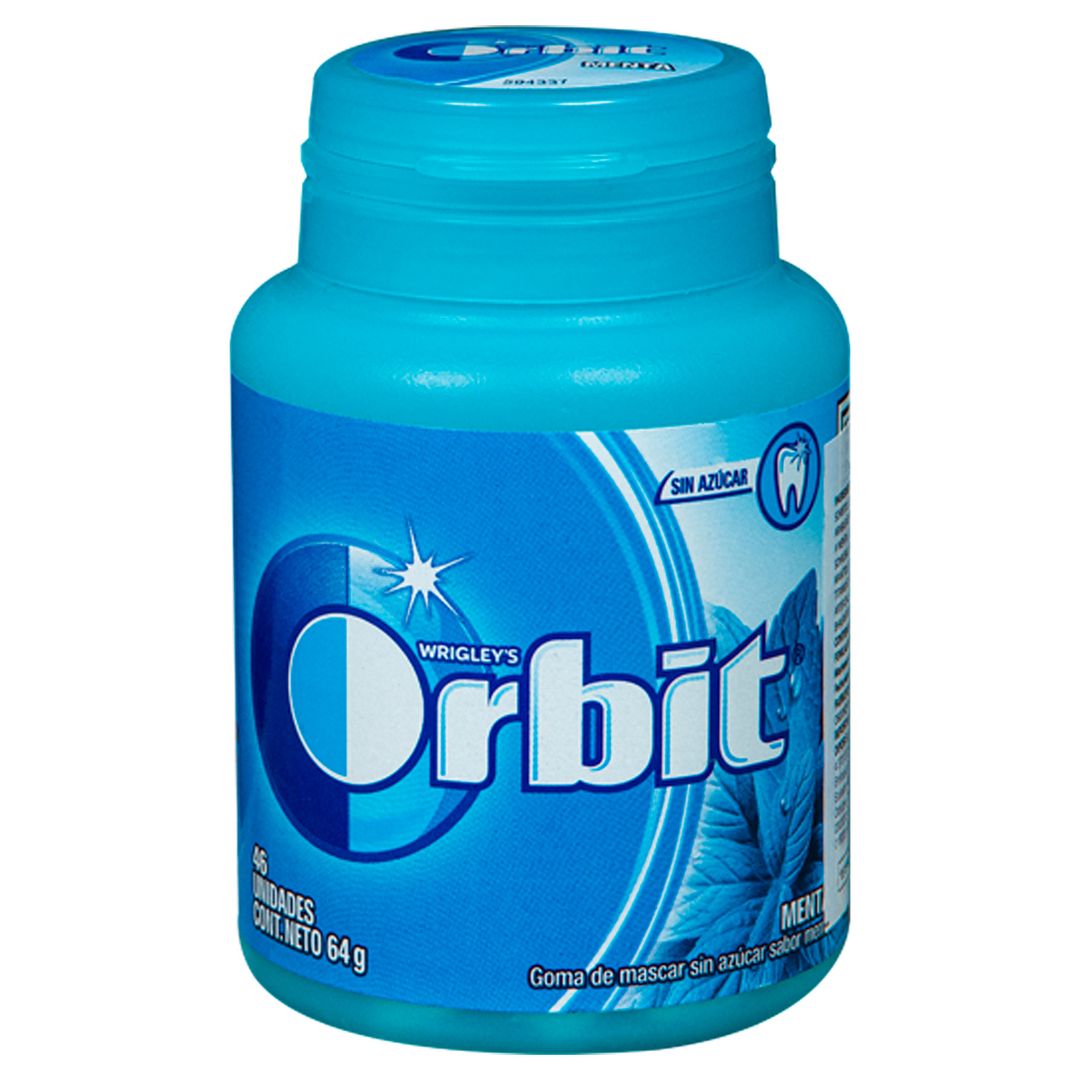 Chicle Orbit Wringley’s Menta 64g - 919454