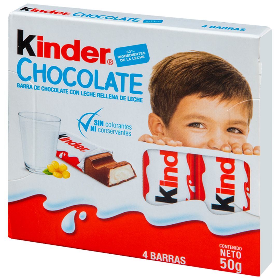 Pack 4 Uds Chocolate Kinder 50g - 921169
