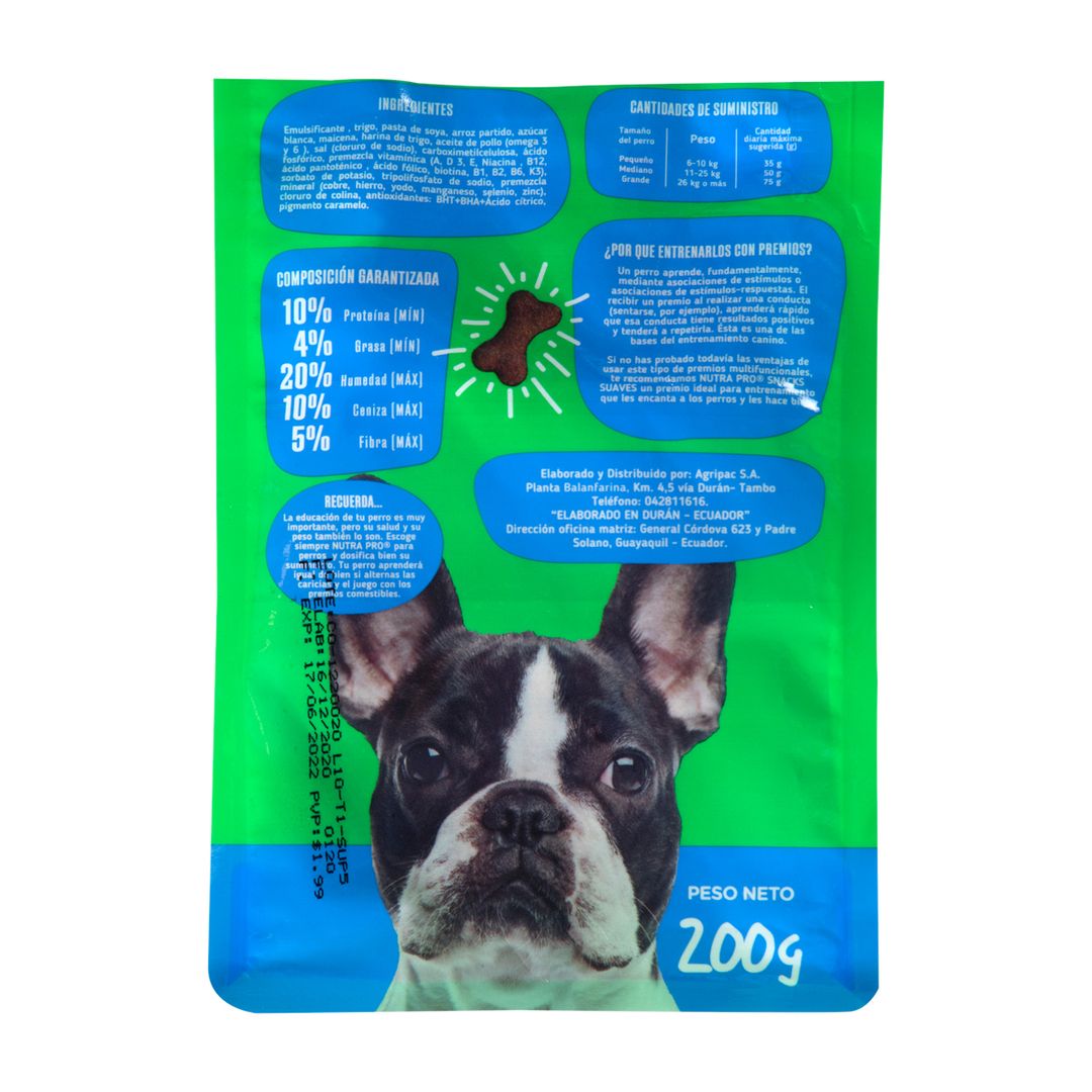 Snack para Perro NutraPro Suave 200g - 921931