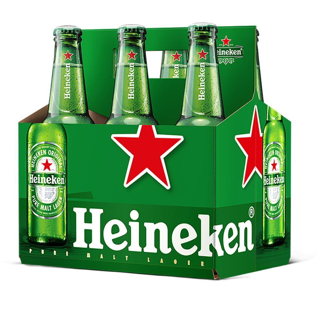 Six Pack Cerveza Heineken Botella 330ml - 922262