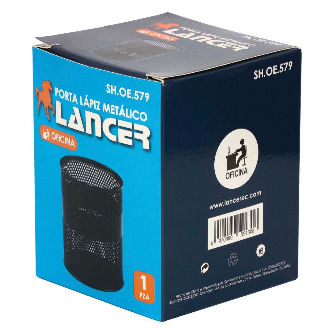 Porta Lapiz de Metal Lancer - 922313