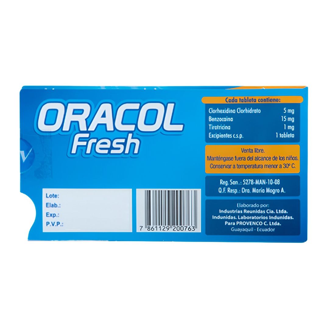 Tabletas Oracol Fresh - 10 Unidades - 922739