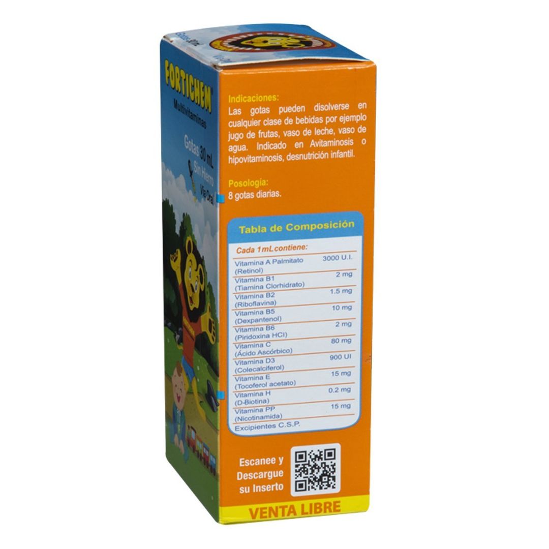 Fortichem Multivitaminas Gotas 30ml - 922761