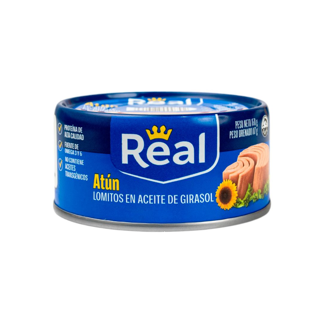 Pack 4 Uds Atún Real Lomitos en Aceite de Girasol 160g - 923124