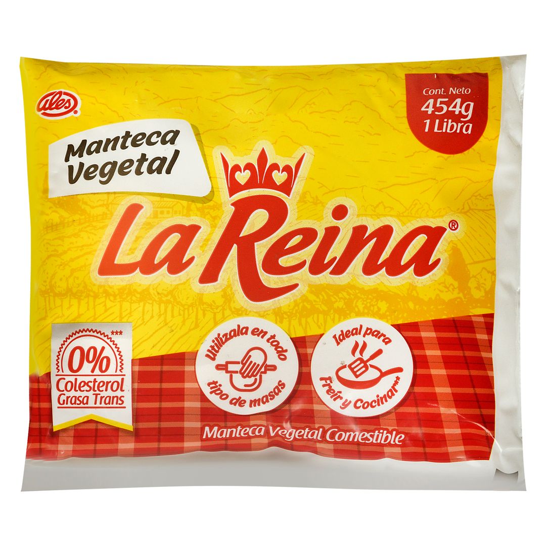 Manteca Vegetal La Reina en Funda 454g - 923664