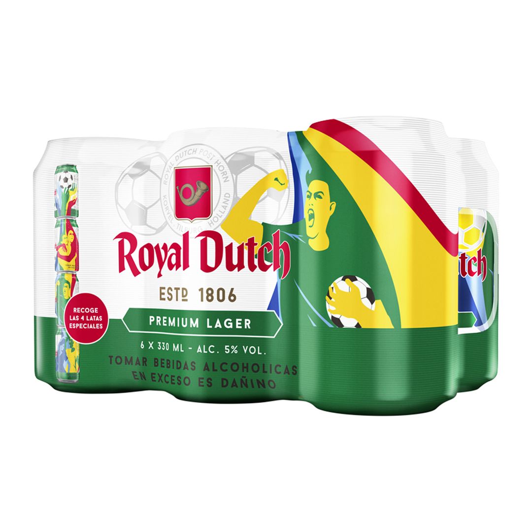 Six Pack Cerveza Royal Dutch Lata 330ml - 924235