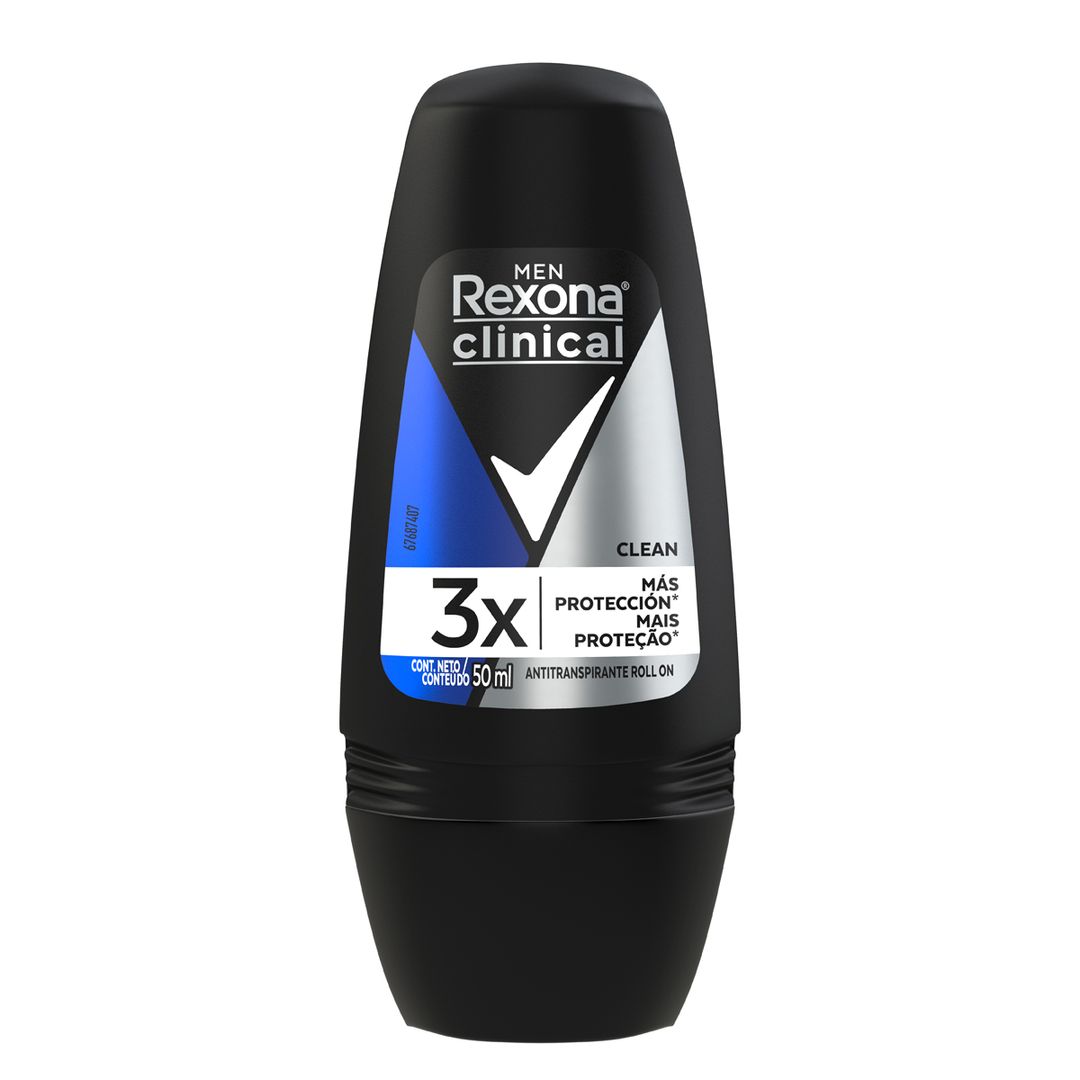 Desodorante en Roll-On Rexona Clinical Expert Clean 50ml - 924833