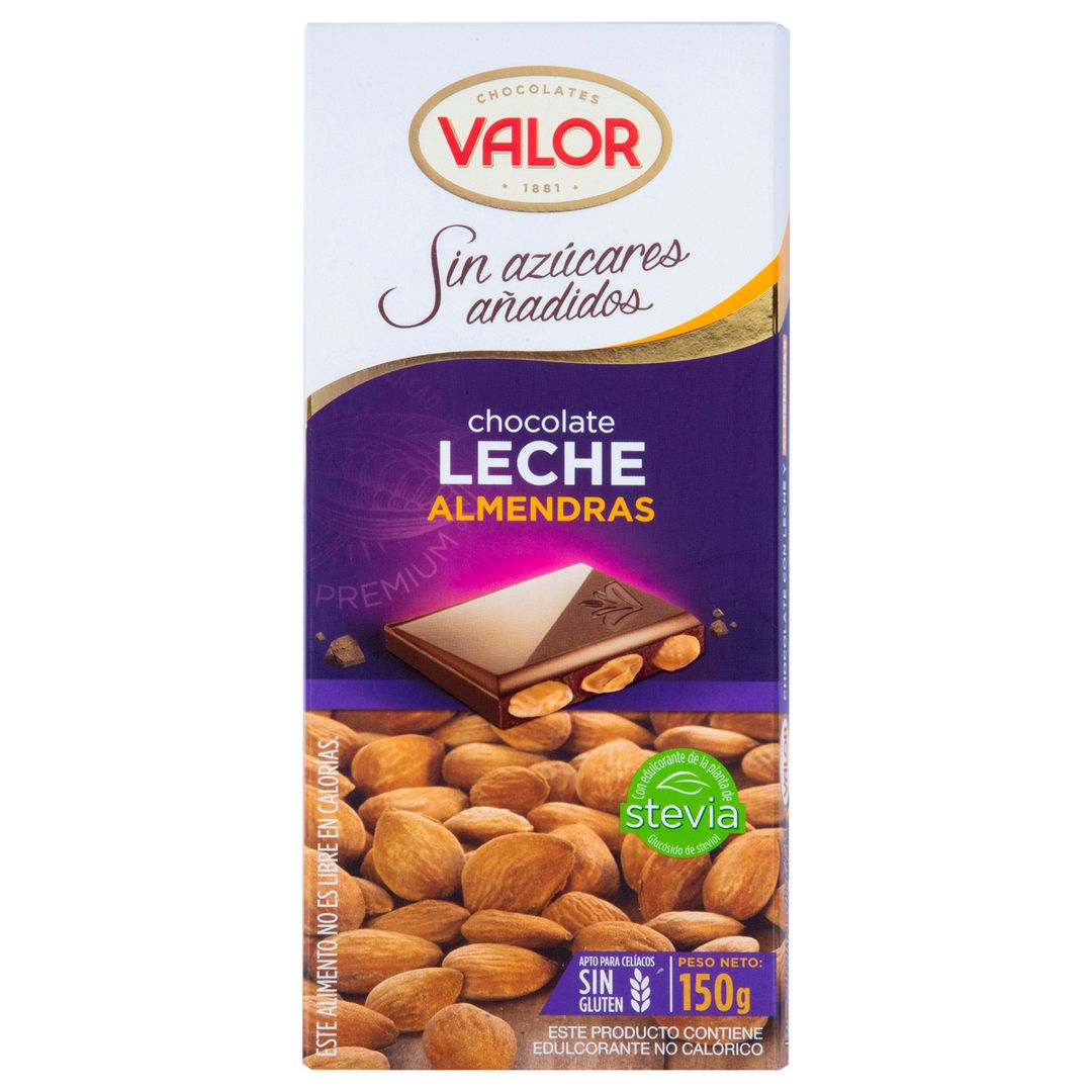 Chocolate Puro Valor 70% con Almendra 150g - 926476