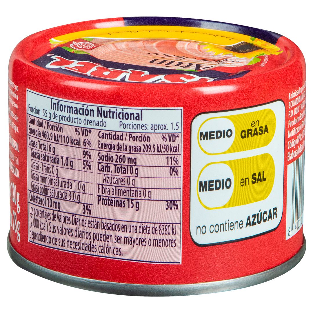 Atún Isabel en Aceite de Girasol Abre Fácil 120g - 926745