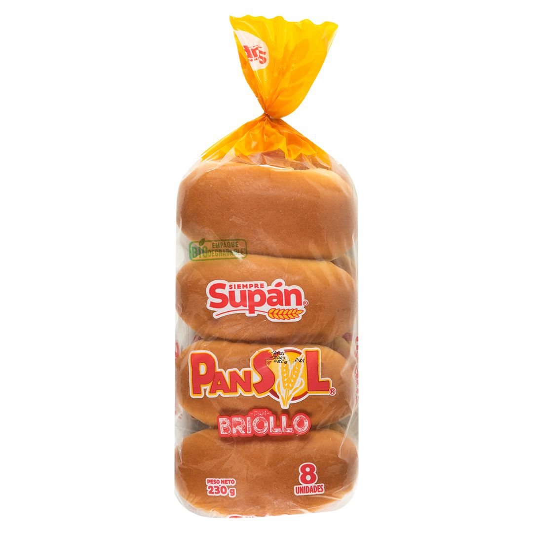 Pack 8 Uds Pan Briollo Supán Pansol 230g - 926801