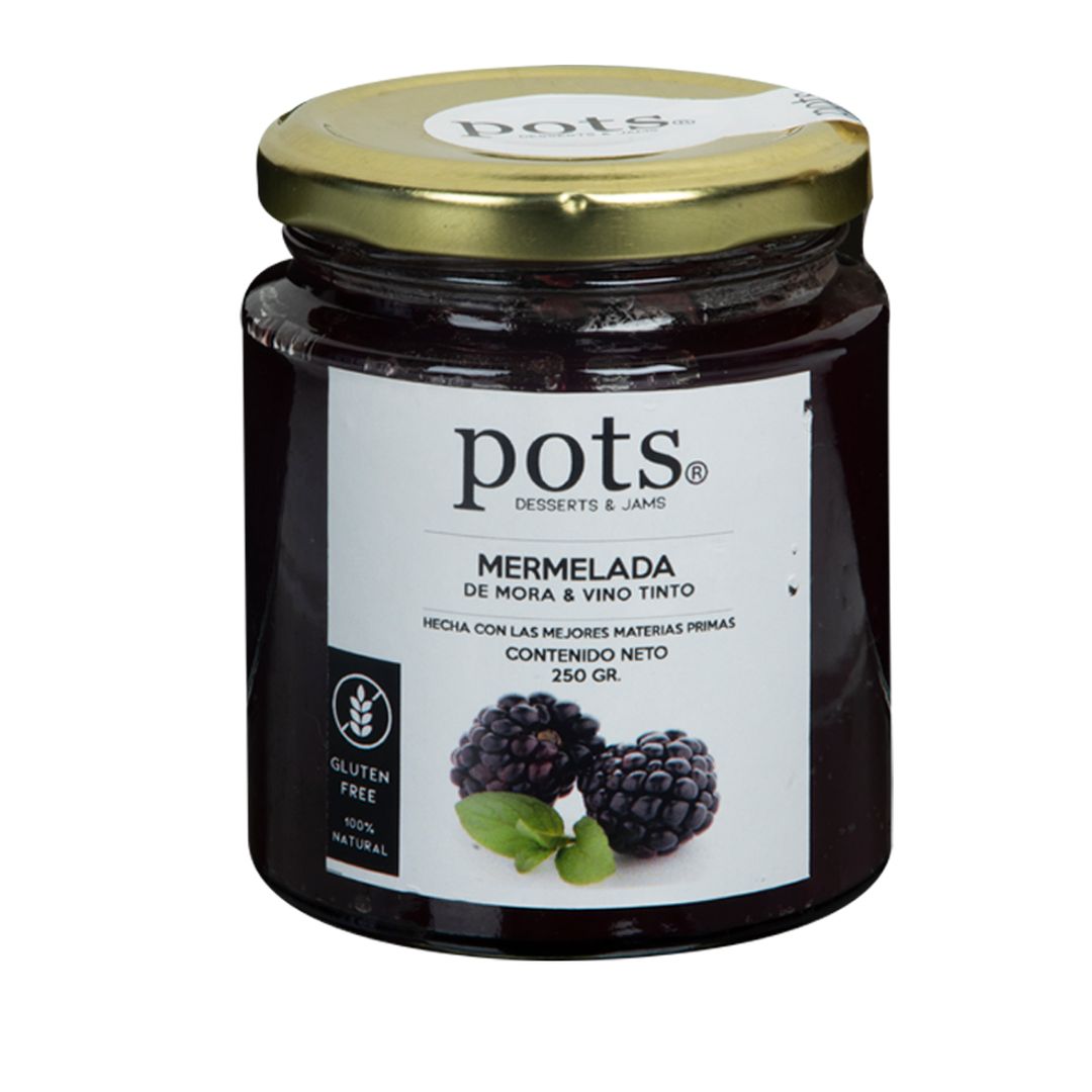 Mermelada Pots Mora y VinoTinto 250g - 942864