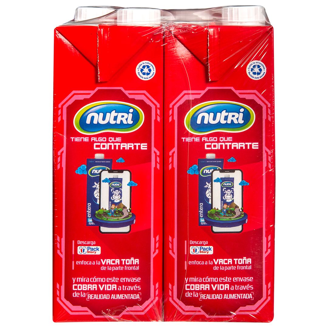 Pack 4 Uds Leche Nutri Semidescremada Cartón 1L - 944617