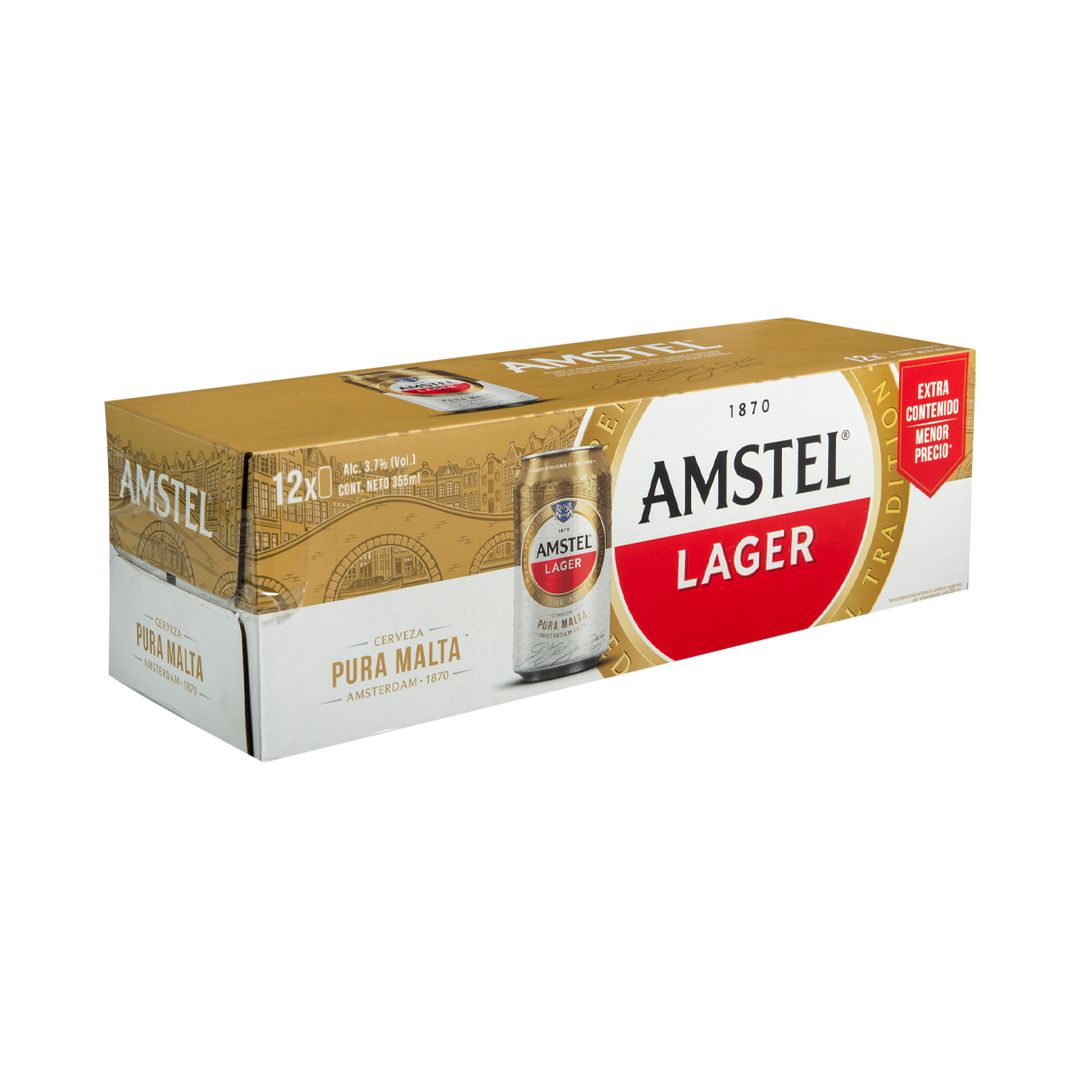 Pack 12 Uds Cerveza Amstel Lata 355ml - 944731