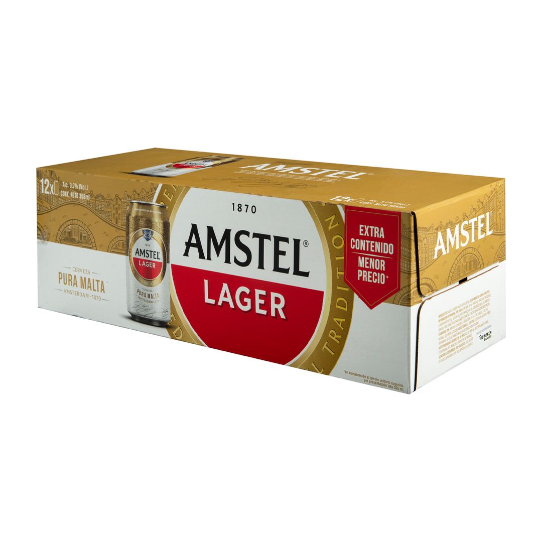 Pack 12 Uds Cerveza Amstel Lata 355ml - 944731