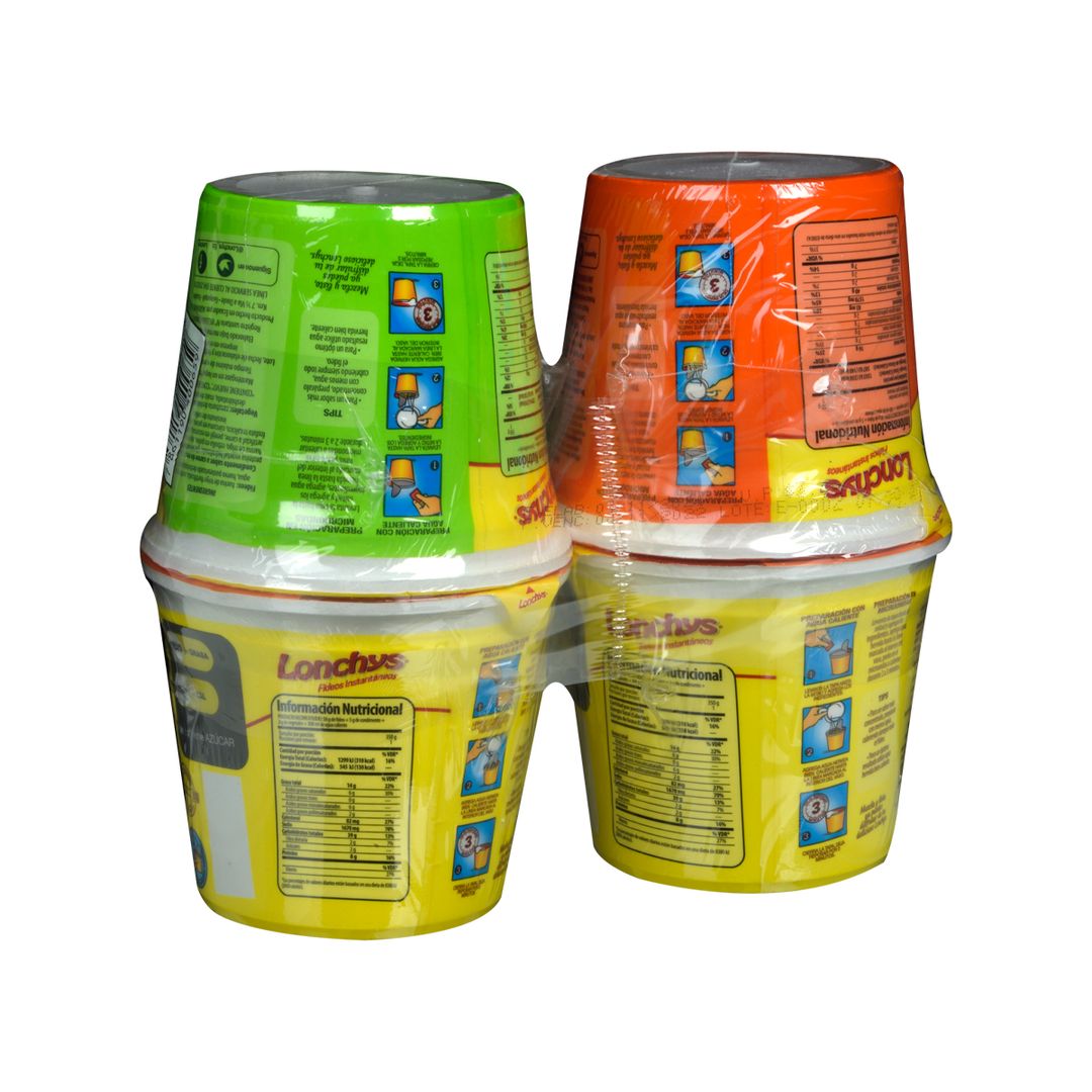 Pack 4 Uds Fideo Lonchys Instánteno en Vaso 65g - 945736