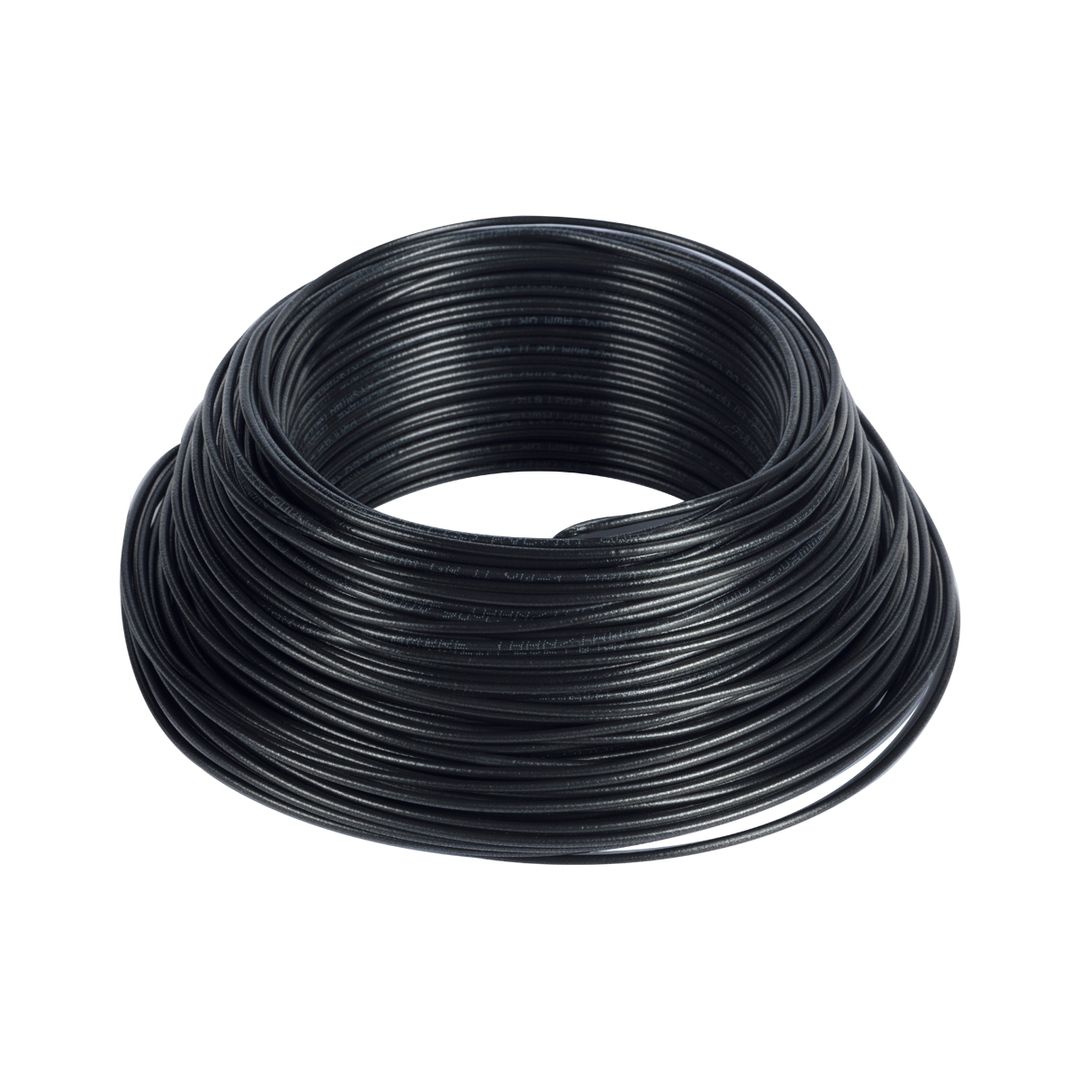 Cable Sólido THHN/THWN Cablec Negro Calibre 14AWG - 100m - 946059