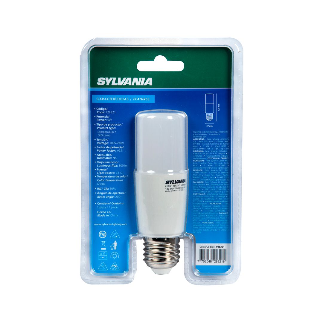 Foco Led Slim Sylvania 9W E27 Luz Día - 946248