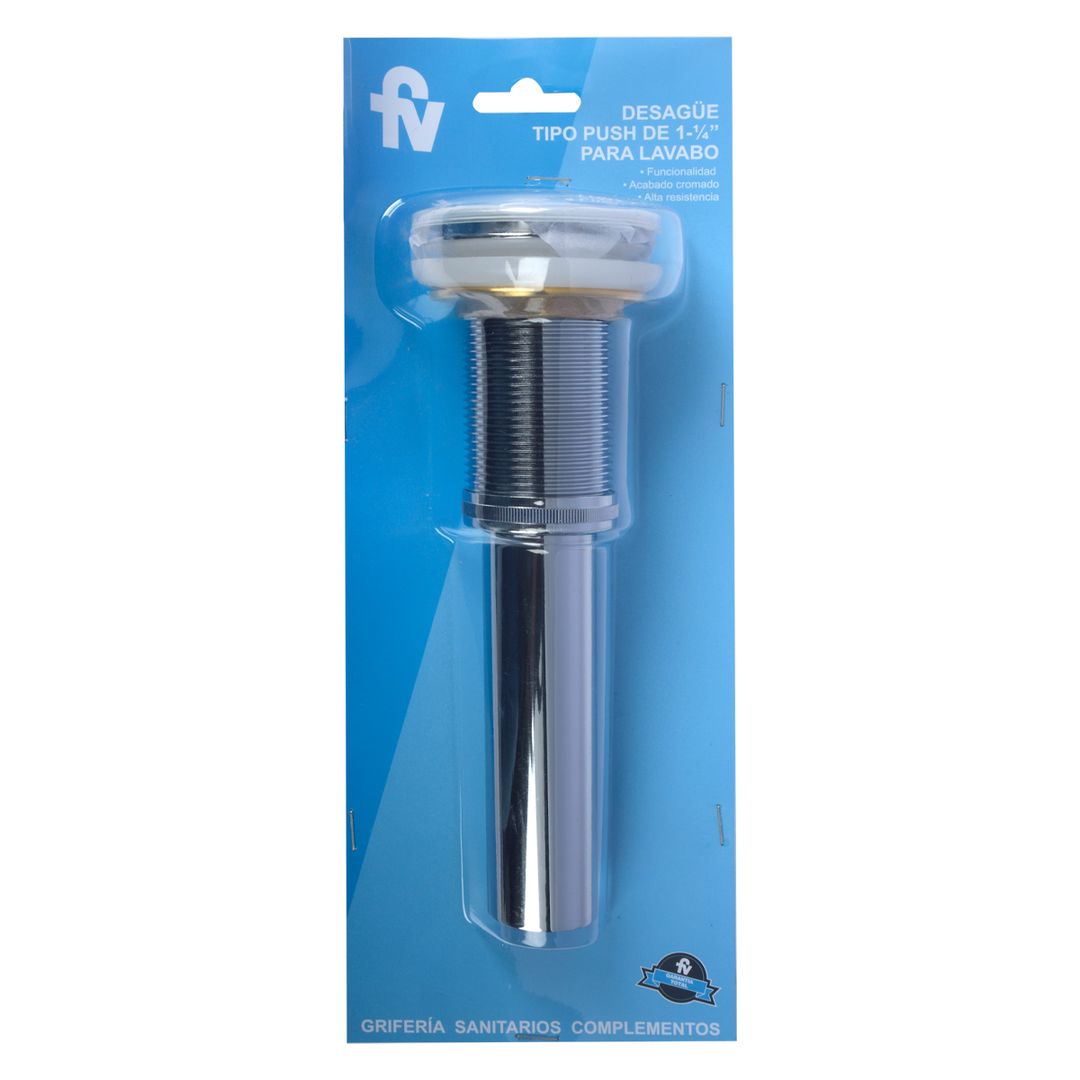 Tubo Metálico Desagüeo Fv Push para Lavabos Vesse - 946722