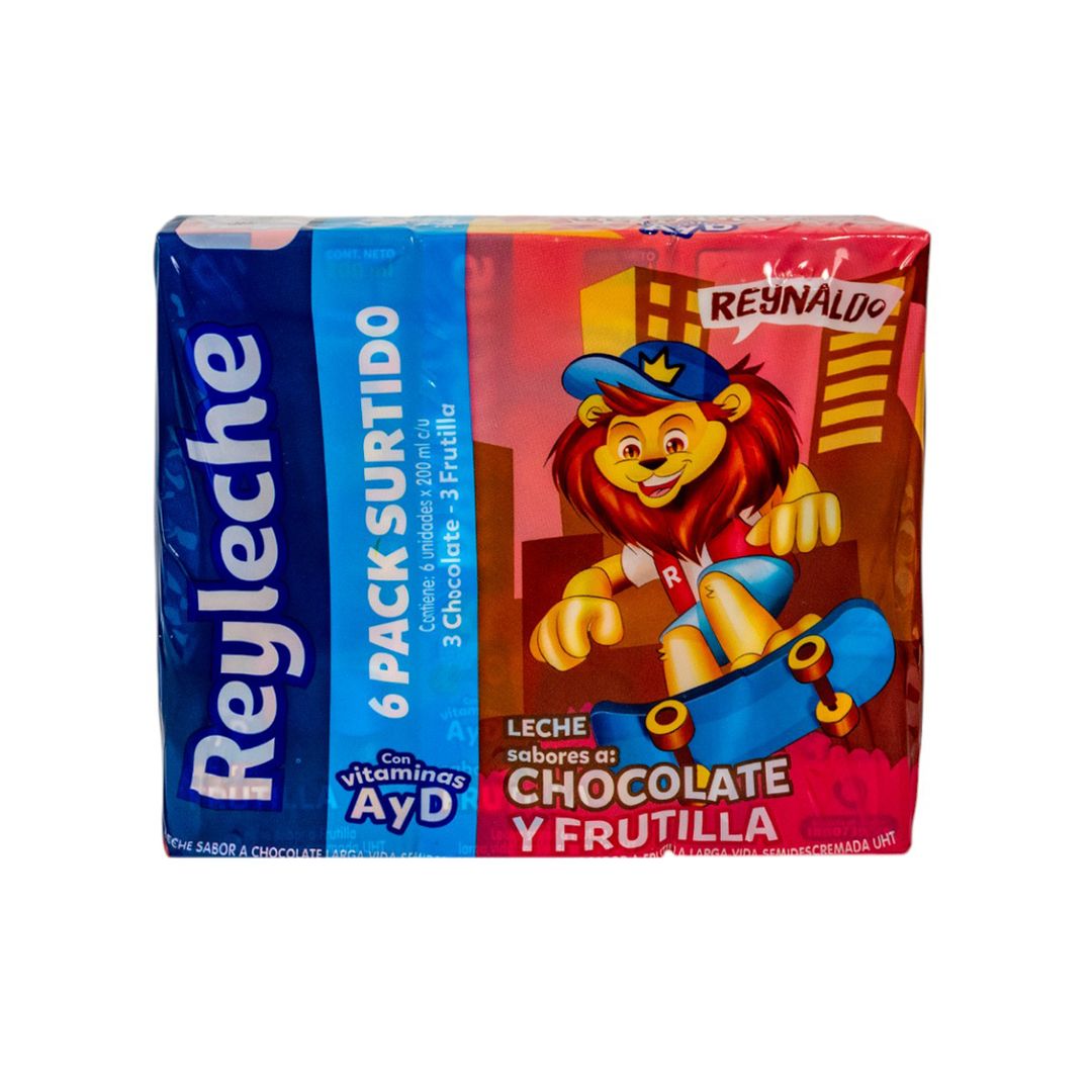 Pack 6 Uds Leche Reyleche Surtido 200ml - 947213