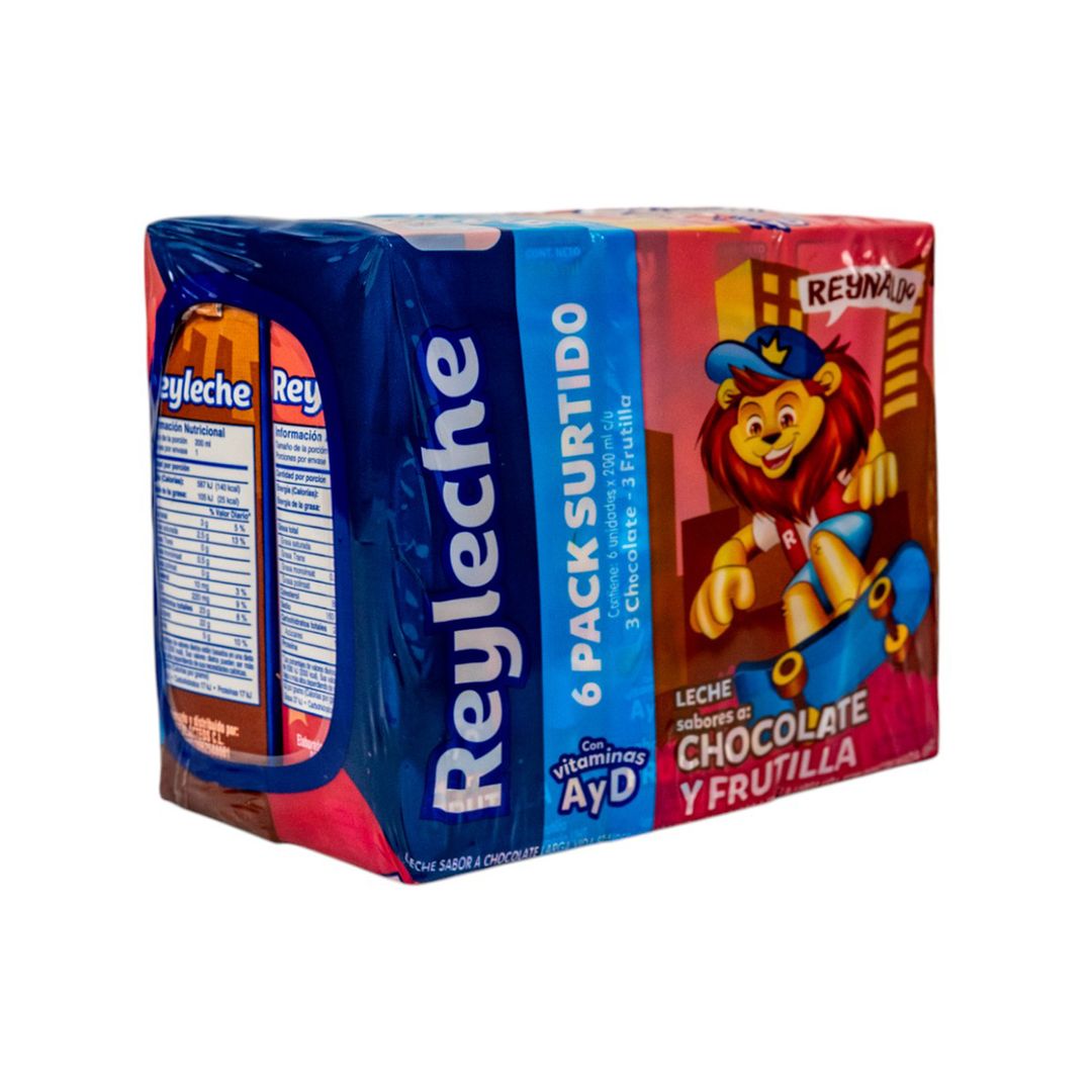 Pack 6 Uds Leche Reyleche Surtido 200ml - 947213