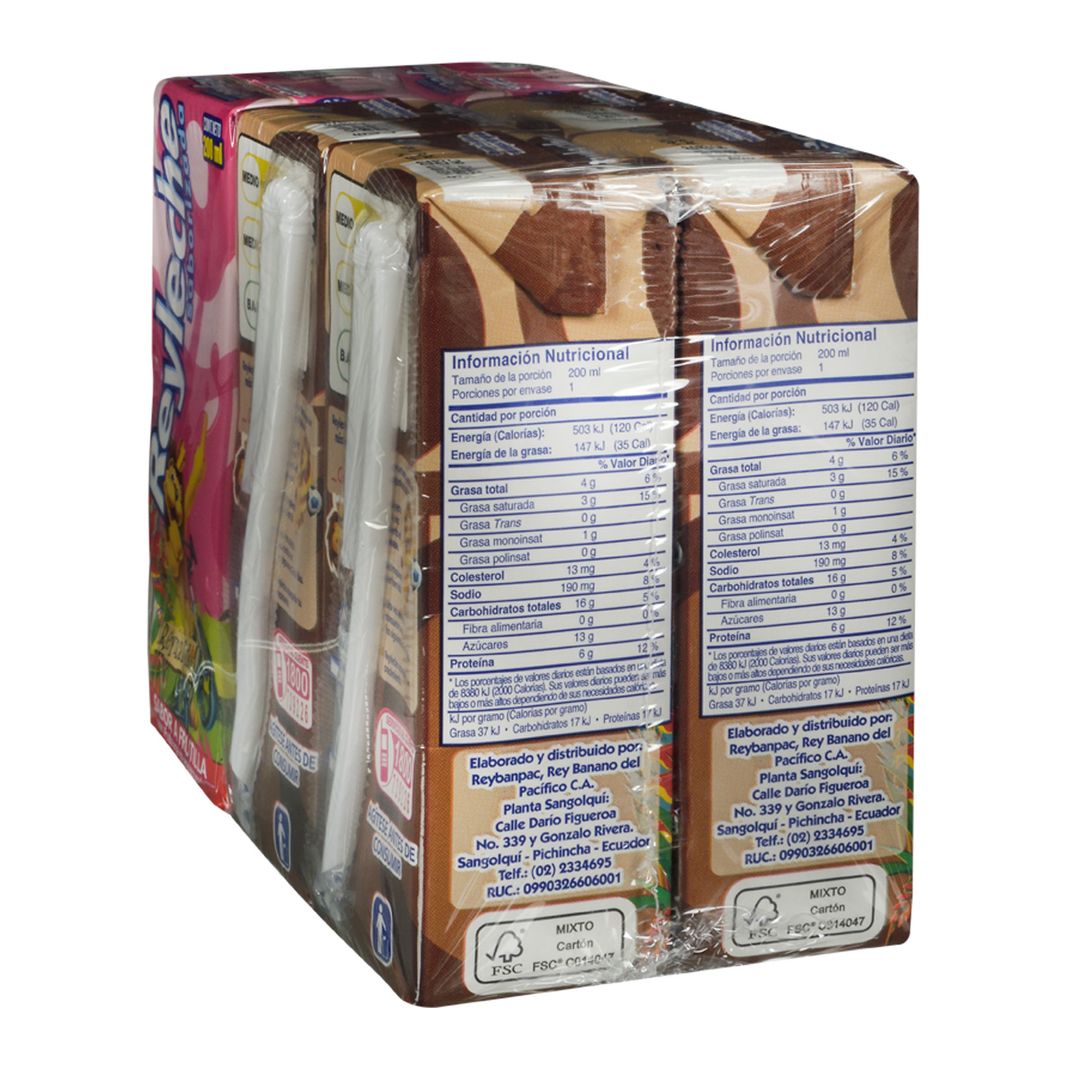 Pack 6 Uds Leche Reyleche Surtido 200ml - 947213