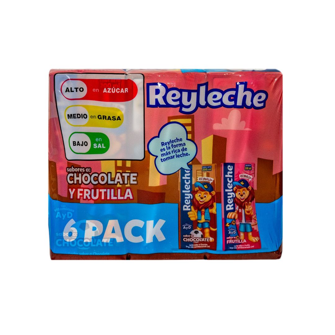 Pack 6 Uds Leche Reyleche Surtido 200ml - 947213