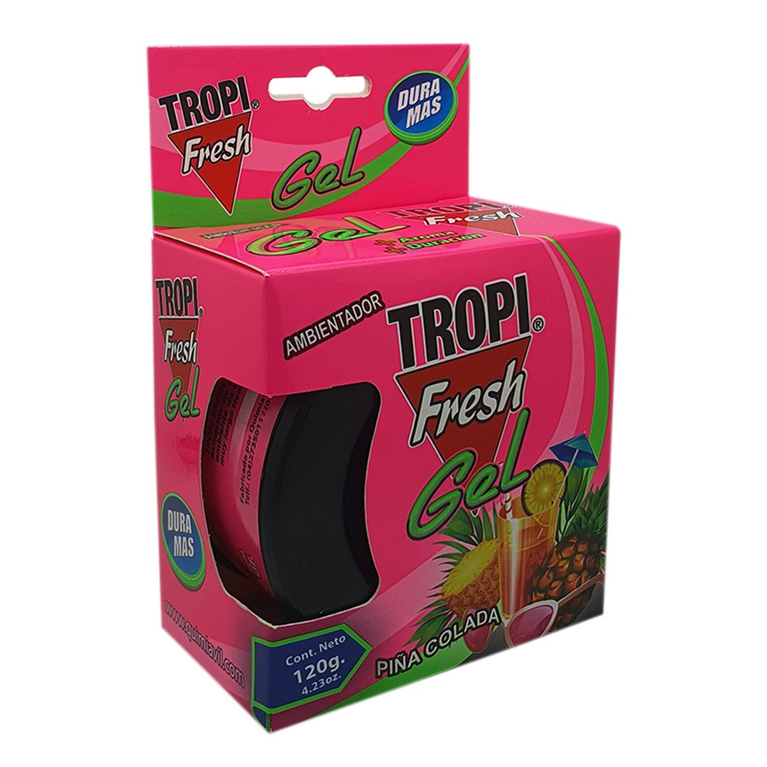 Ambientador Tropi Fresh para Auto en Gel Piña Colada 120g - 948764
