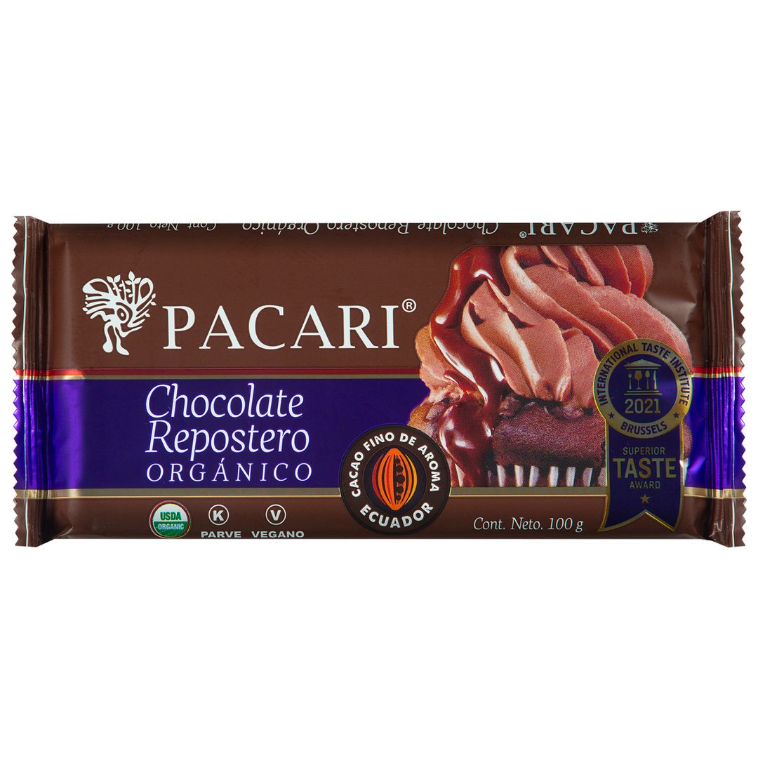 Chocolate Pacari Repostero Orgánico 100g - 949309