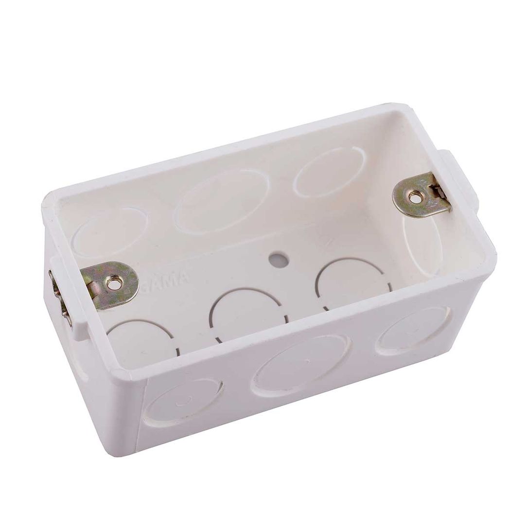 Cajetín Rectangular PVC Plastigama Blanco10,3x6cm - 950069