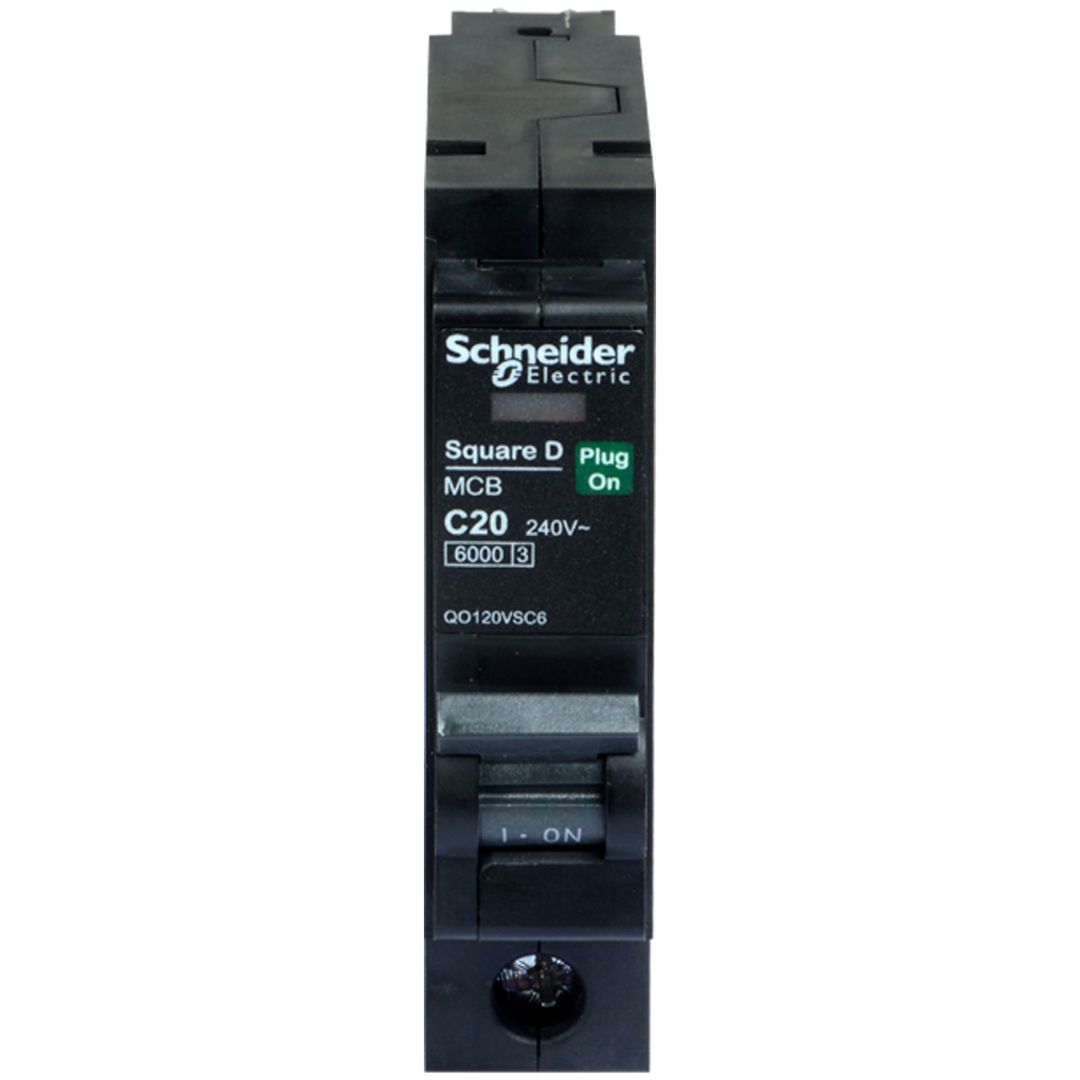 Breaker Enchufable Square D 1P 20A QO-120 Cent - 950410