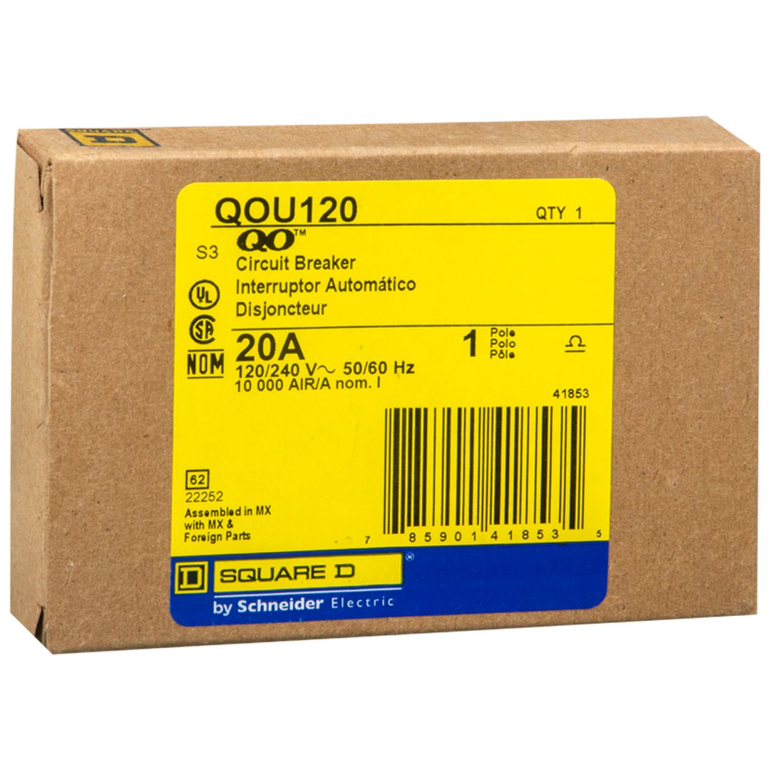 Breaker Sobrepuesto Square D 1P 20A QO-120 - 950429