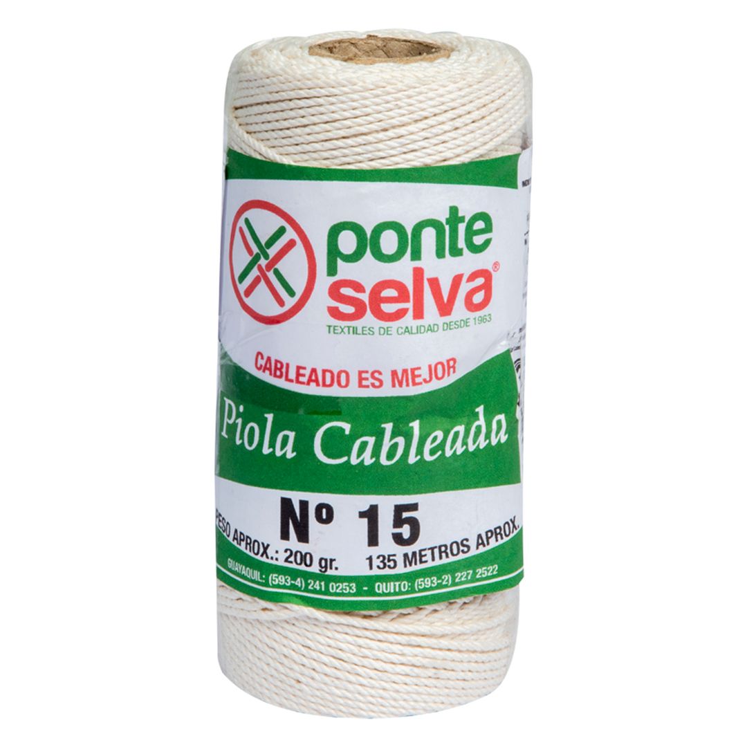 Piola Ponte Selva Cableada #15 de 200 Gramos - 951010