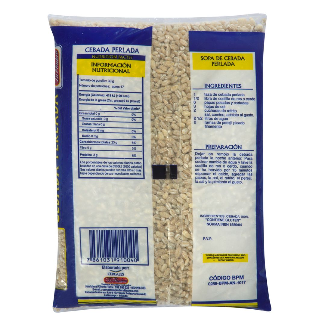Cebada La Pradera Perlada 500g - 951064