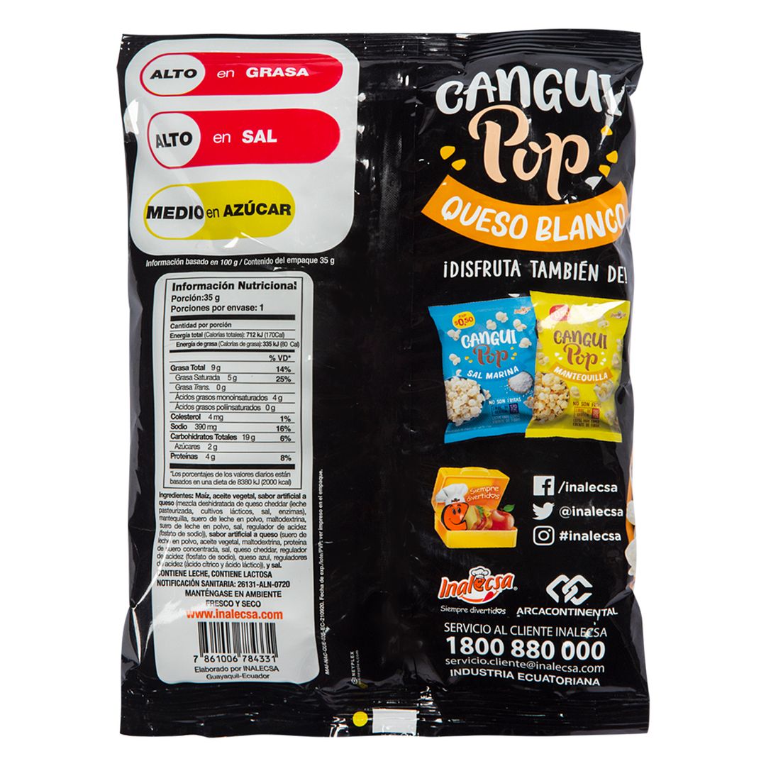 Canguil Canguipop con Queso Blanco 35g - 951153
