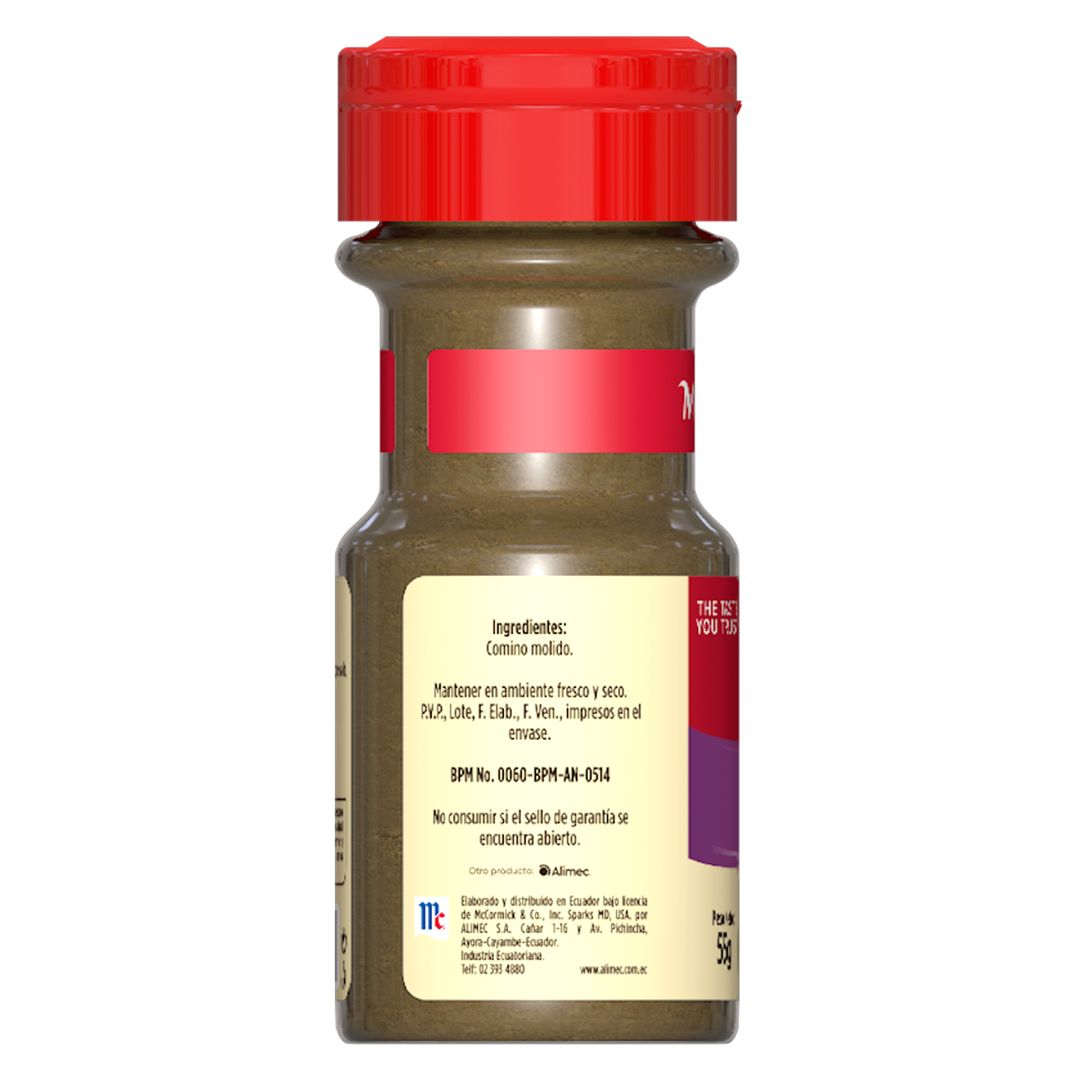 Comino Molido Mc Cormick en Frasco 55g - 951179