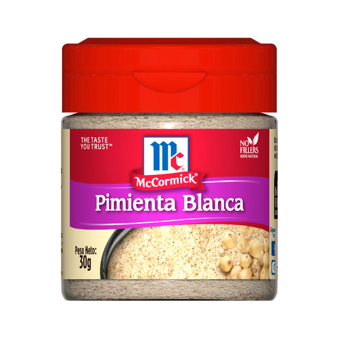 Pimienta Blanca Molida Mc Cormick en Frasco 30g - 951176