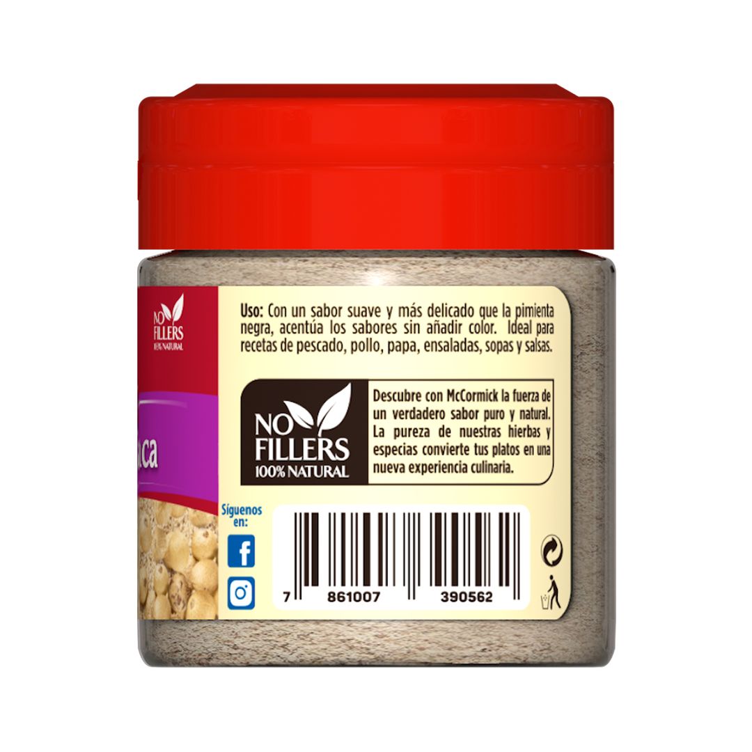 Pimienta Blanca Molida Mc Cormick en Frasco 30g - 951176