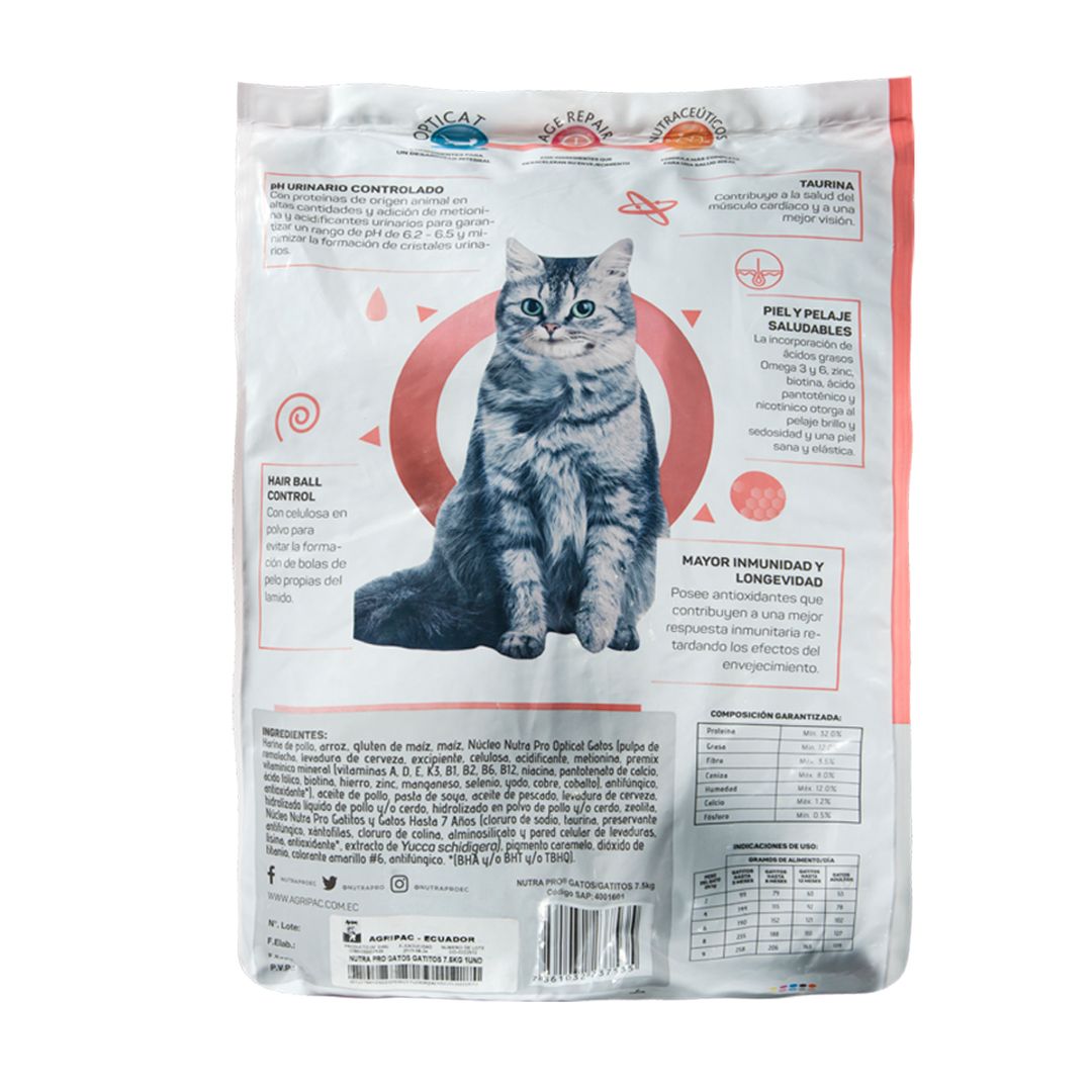Alimento para Gatos y Gatitos NutraPro 7.5 kg - 952019