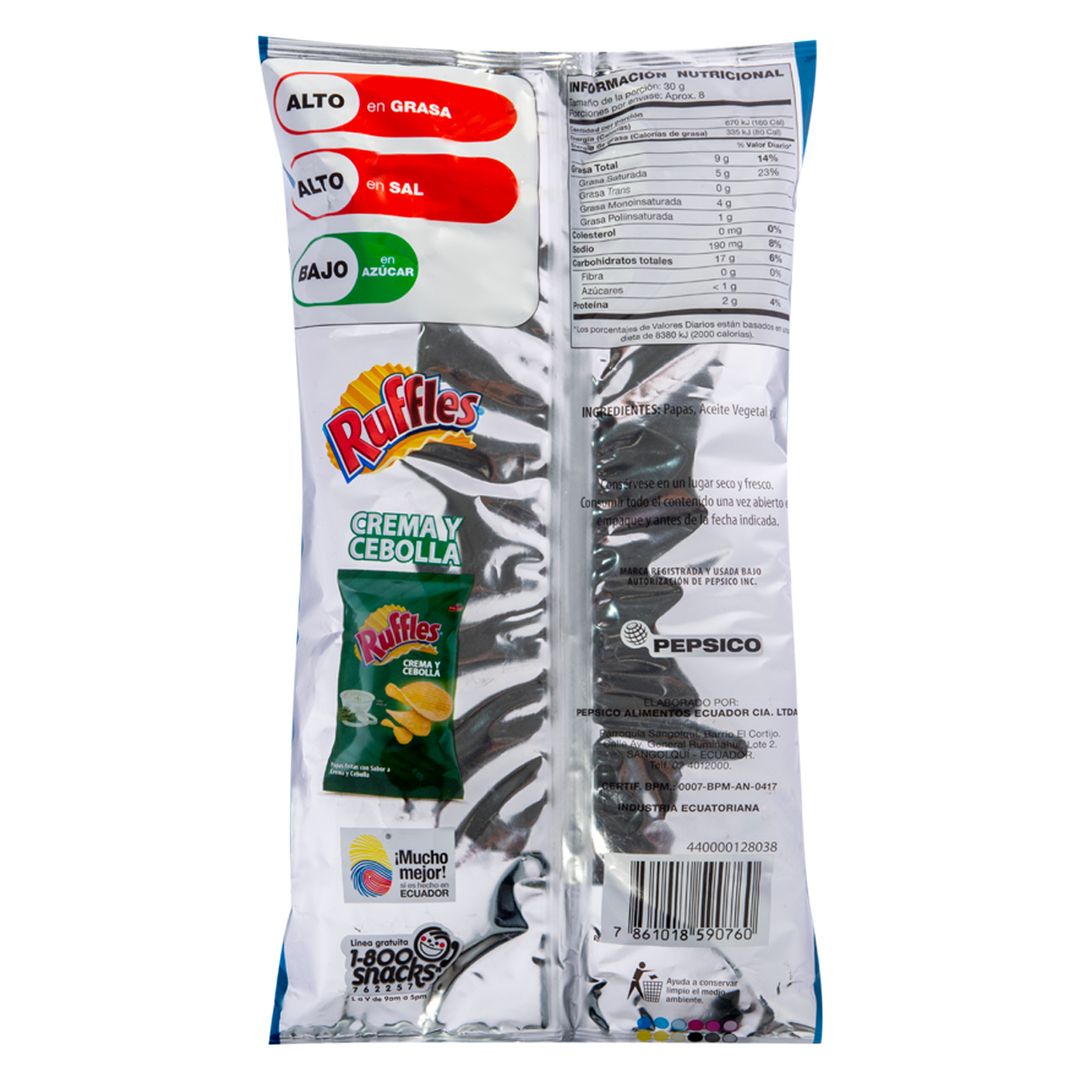 Papas Ruffles Natural 245g - 957014