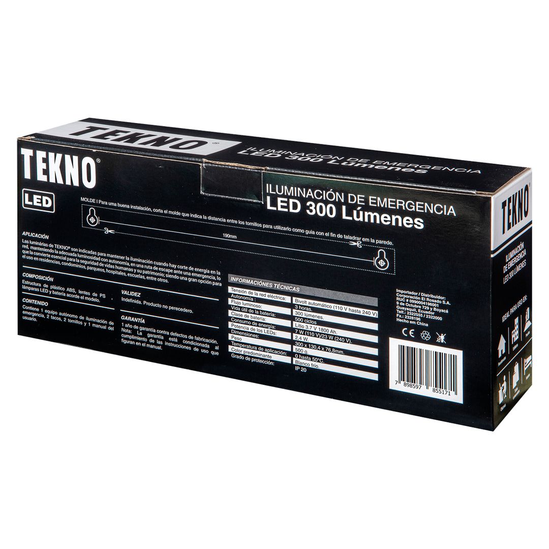 Lámpara Led de Emergencia Tekno Compacta - 957105