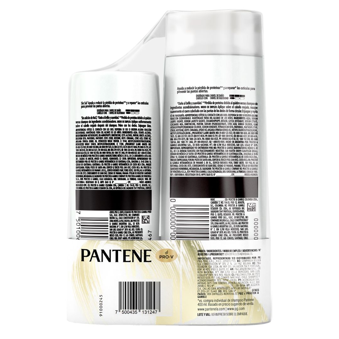 Shampoo Pantene Restauración 400ml más Acondicionador de 200ml - 957332